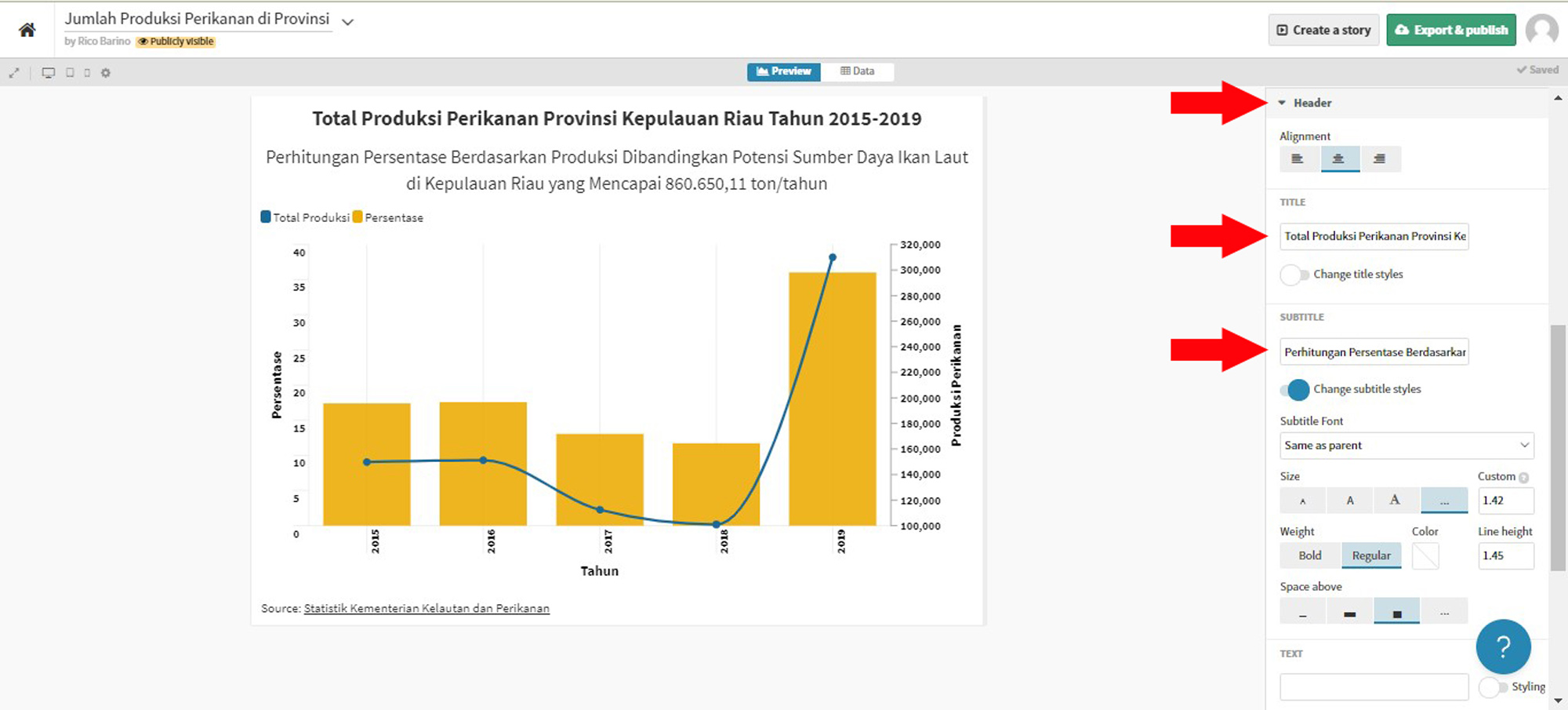 Resep Memanfaatkan Flourish untuk Visualisasi Penangkapan Ikan di Kepri 2015-2019 - Laman 9 dari ...