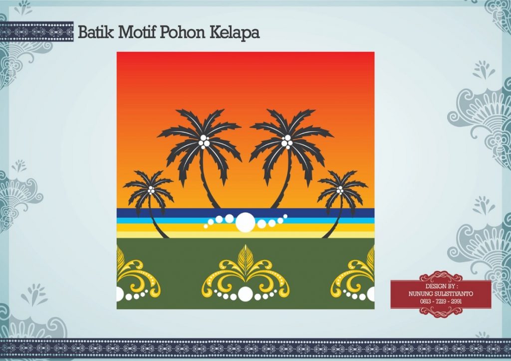 Juara Sayembara, Batik Pohon Kelapa Jadi Ikon Khas Provinsi Kepri ...